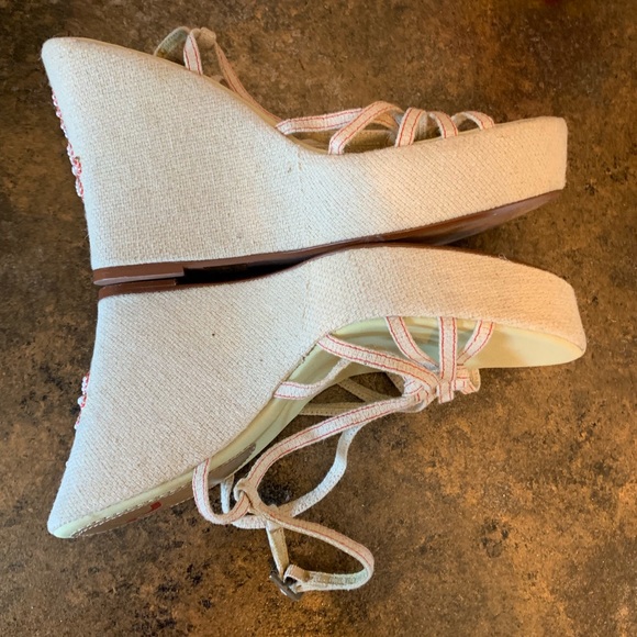 Report | Shoes | Report Platform Wedge Beaded Heels | Poshmark